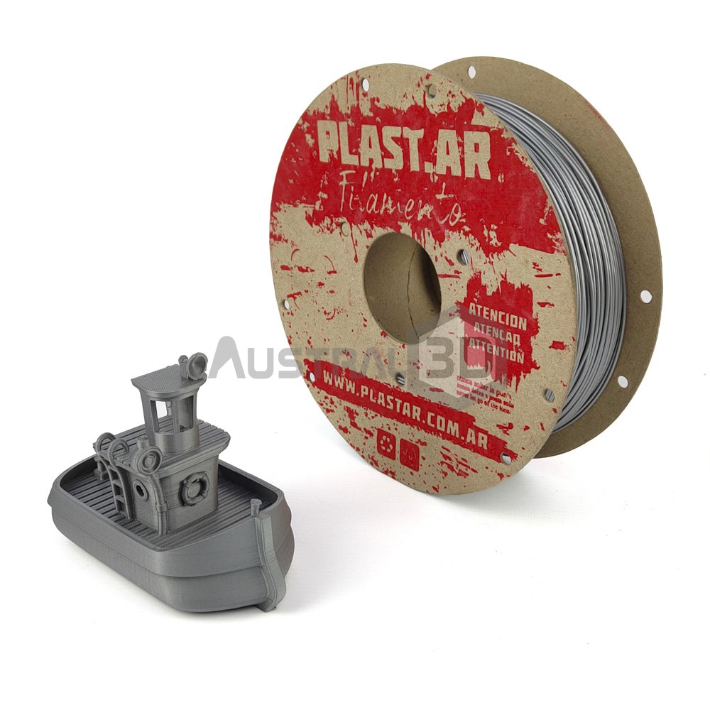 Austral 3D Rosario | Filamento 3d Plast.ar Pla 1kg PLATA