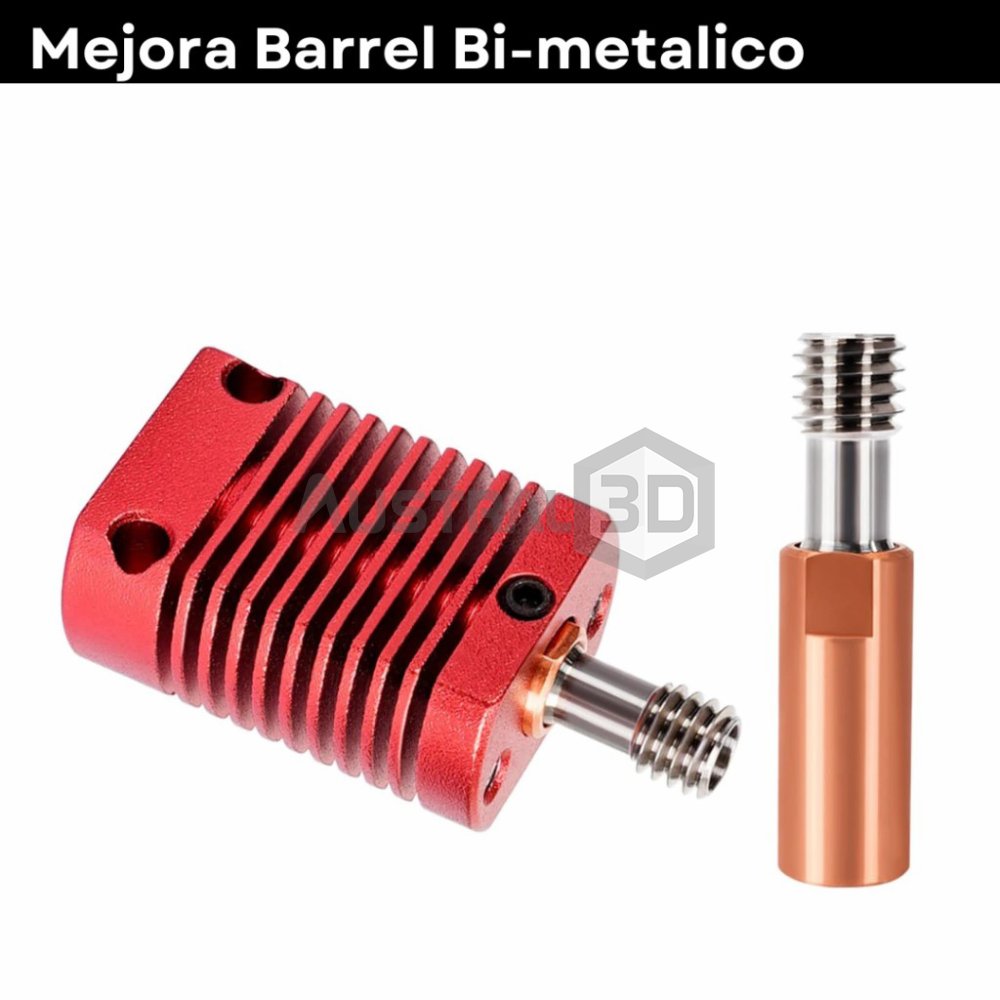 Austral 3D Rosario | Kit Hotend Mk8 con barrel bimetalico